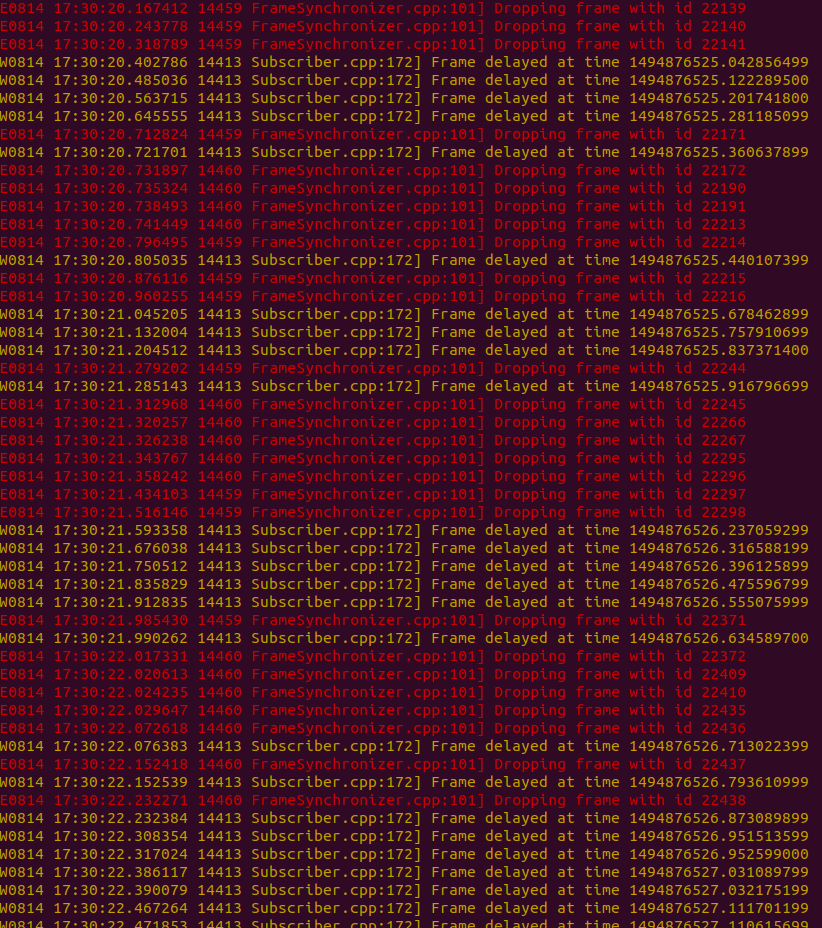 Frame delayed at time · Issue #18 · AutonomousFieldRoboticsLab/SVIn · GitHub