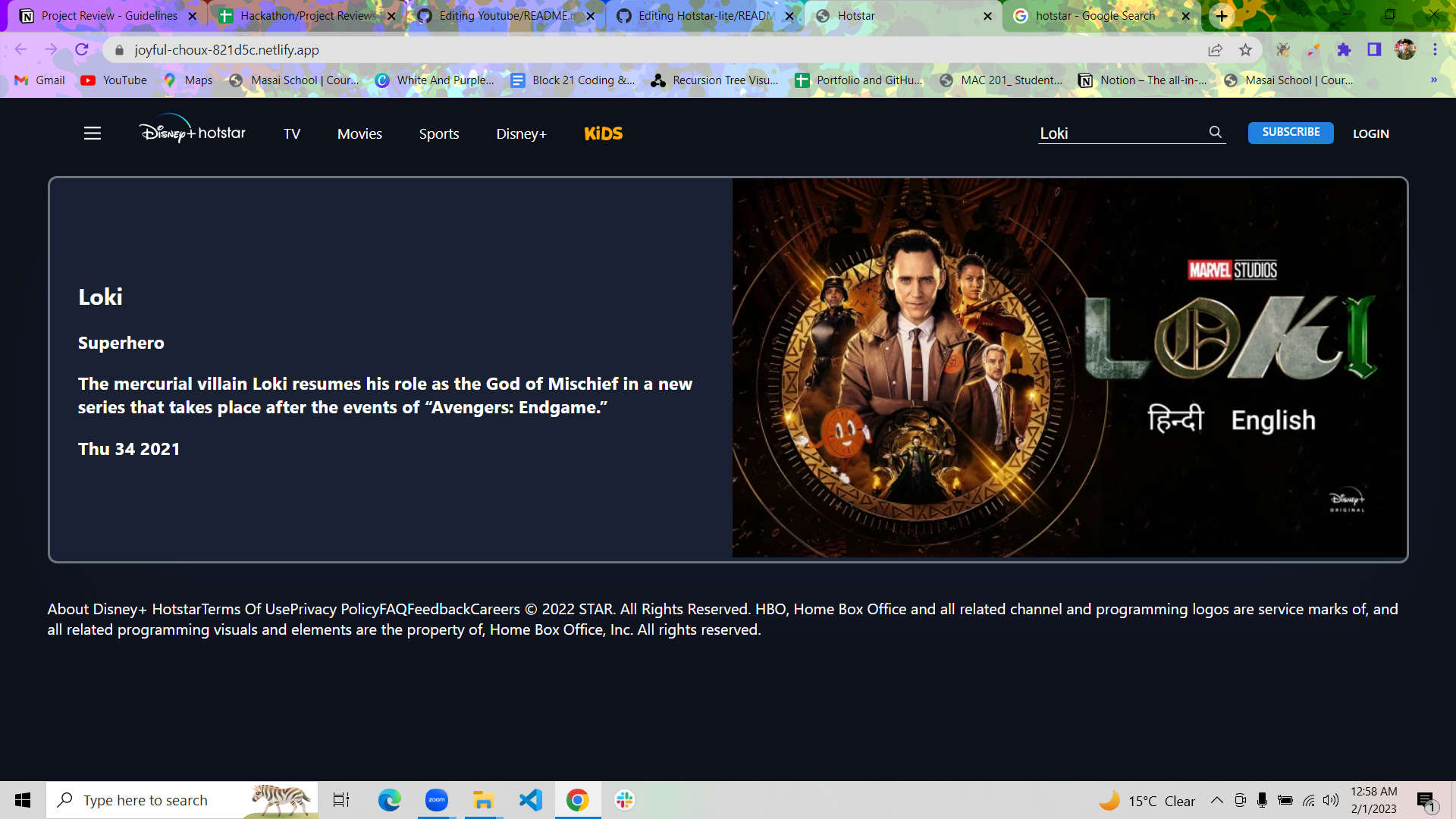 GitHub - CodexPuneet/Hotstar-lite: This is clone of Disney+ Hotstar. Disney+ Hotstar is an ...