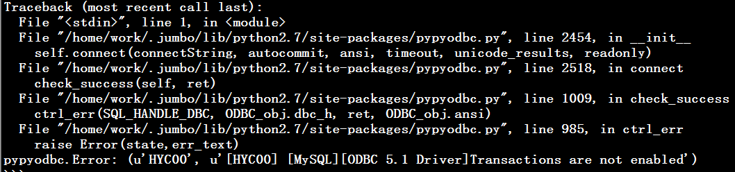 Pypyodbc Connect Error Transactions Are Not Enabled · Issue 2601 · Apachedoris · Github