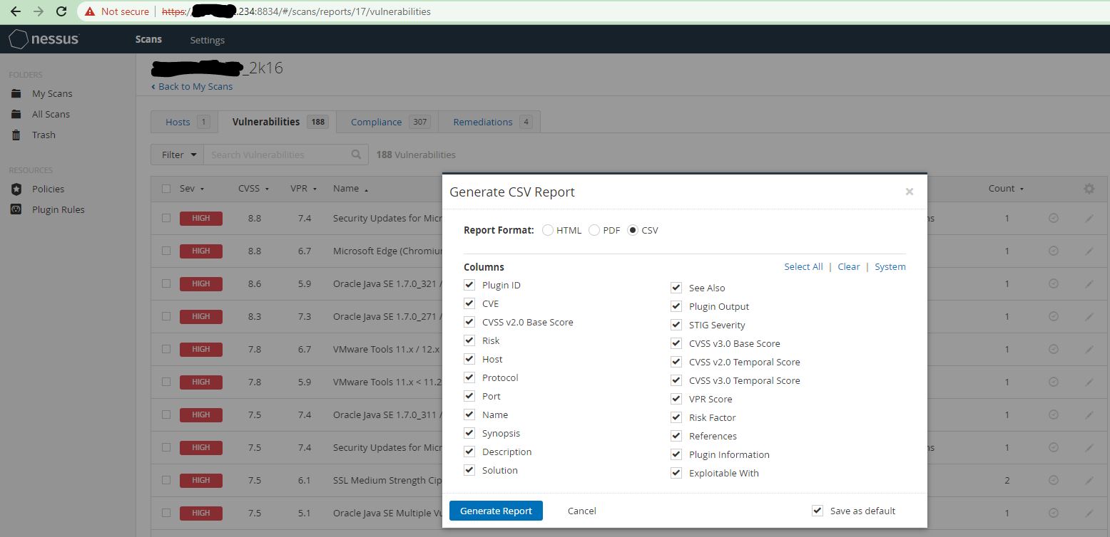 [Nessus] Defining additional report_options fields in "export_scan" · Issue #695 · tenable ...