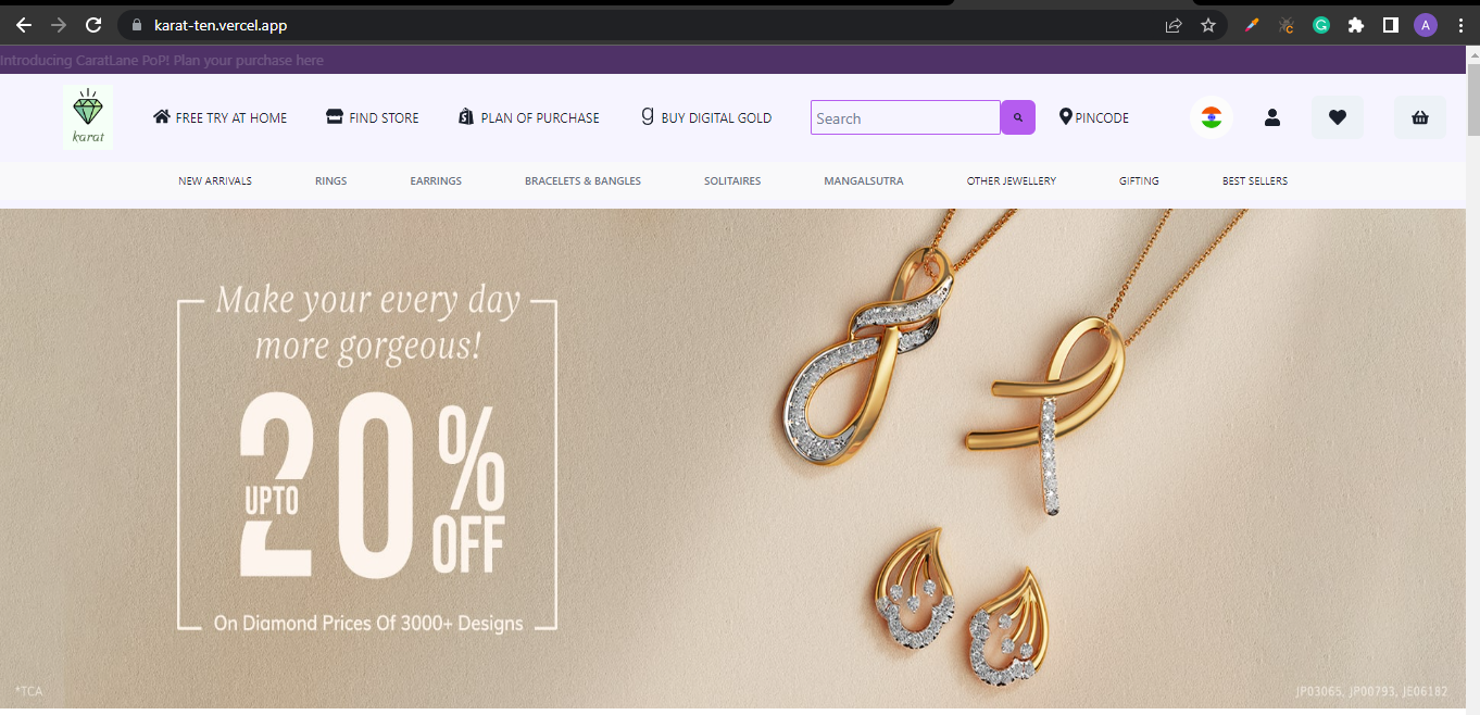 GitHub - sunchushivaaa/Caratlane-clone: CaratLane is India’s first Omni channel jewelry brand ...
