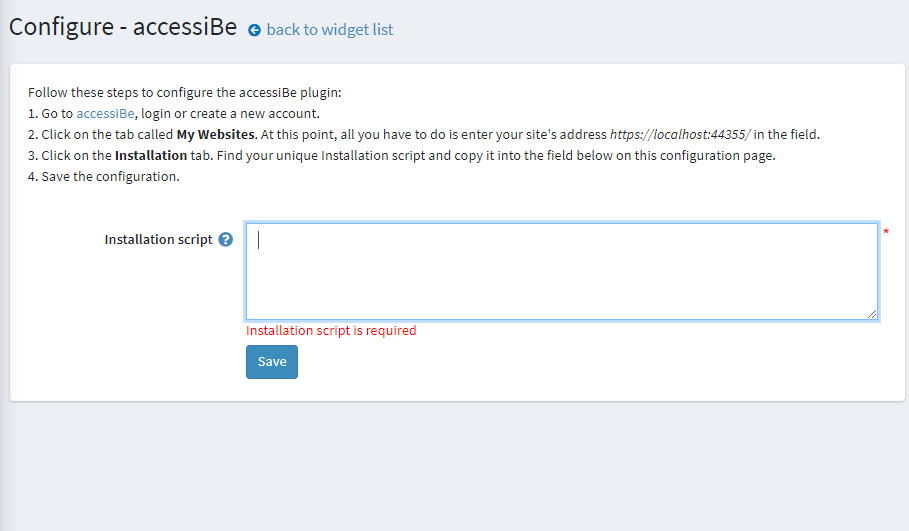 Cant able to remove accessiBe Installation script textbox value · Issue #5391 · nopSolutions ...