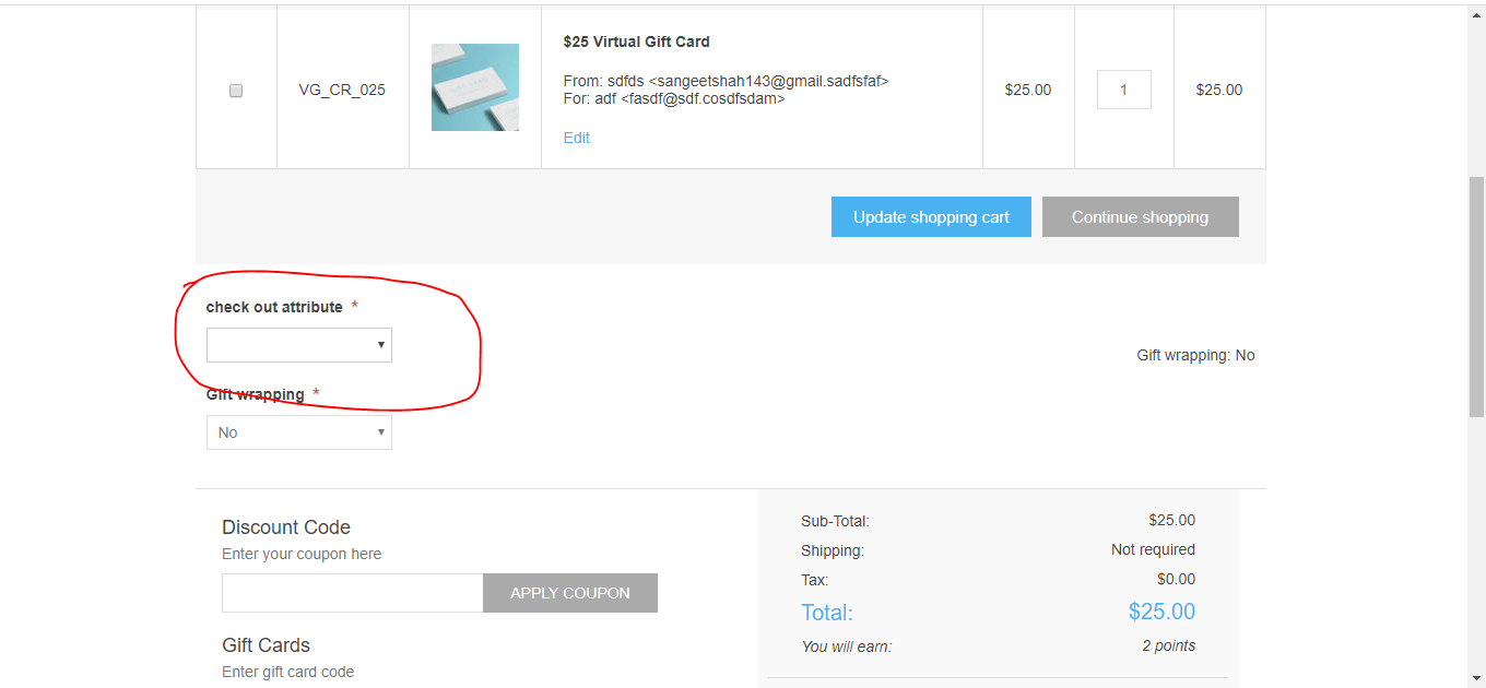 Check out attribute dropdown showing me on cart page without values · Issue #4716 · nopSolutions ...