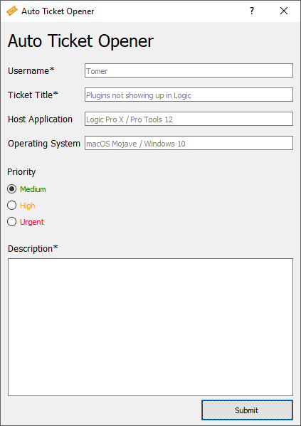 GitHub - AcrobaticPanicc/Auto-Ticket-Opener: Desktop GUI application for creating support ...