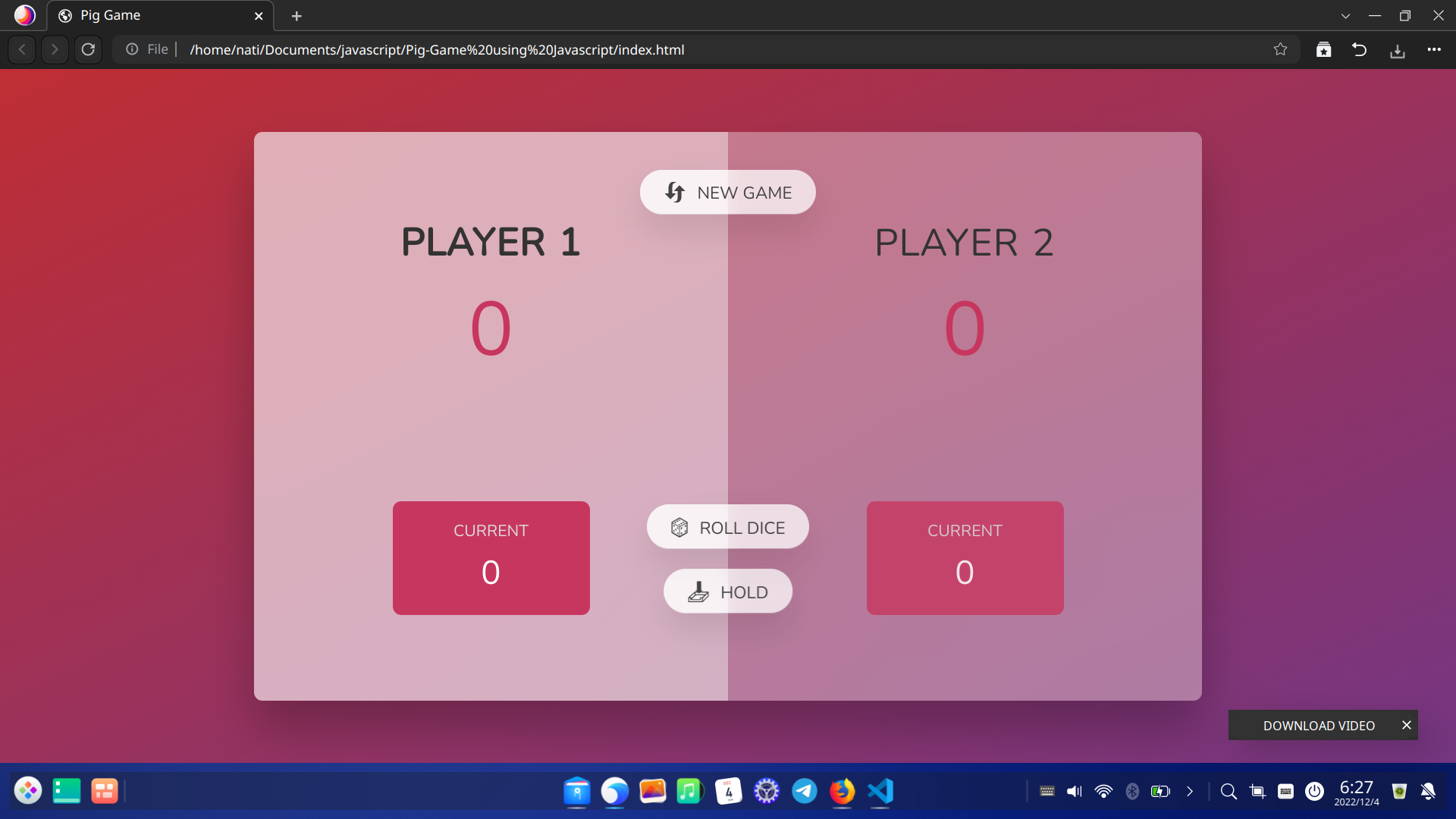 GitHub - nati3514/Pig-Game-using-Javascript