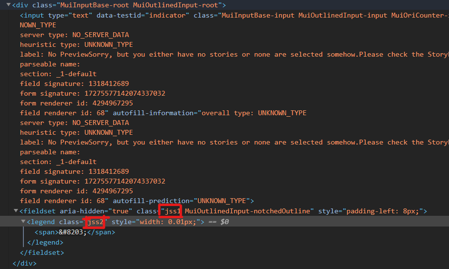 Outlined Input Doesn T Have Deterministic Classname · Issue 24401 · Mui Material Ui · Github