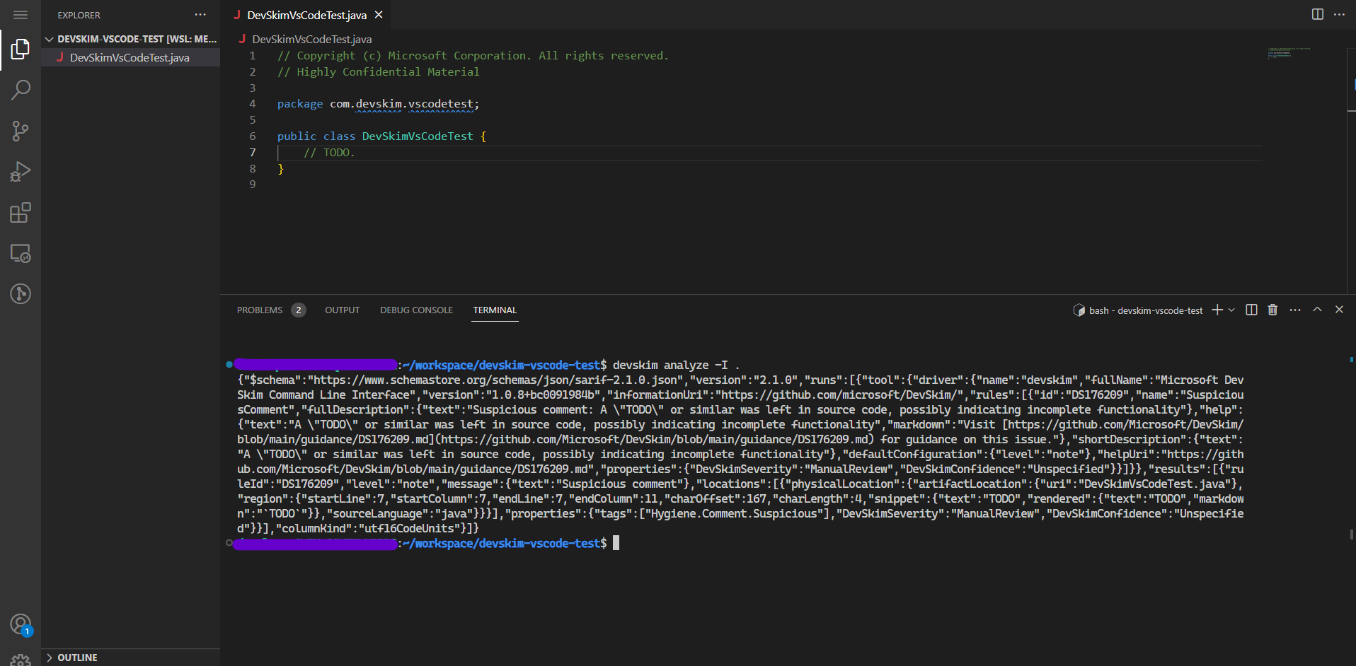 VSCode extension seems to hang · Issue #558 · microsoft/DevSkim · GitHub