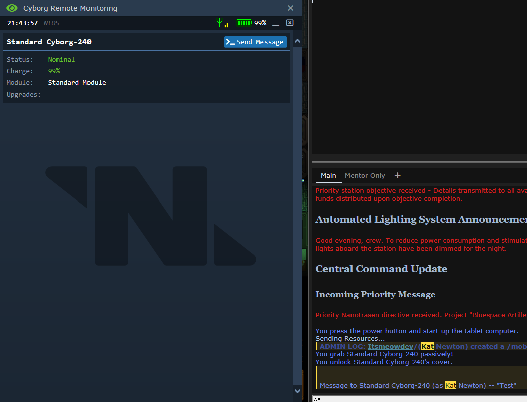 [MIRROR] Cyborg Monitoring Improvements by MaltVinegar · Pull Request #27 · SinguloStation13 ...