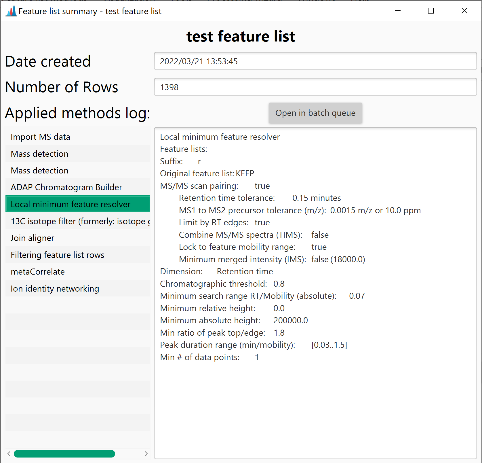 Export feature list info (parameters) to csv · Issue #608 · mzmine/mzmine · GitHub