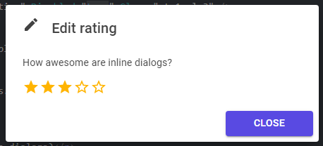 Stars in "Edit Rating" Dialog example on docs are clipped on the left ...