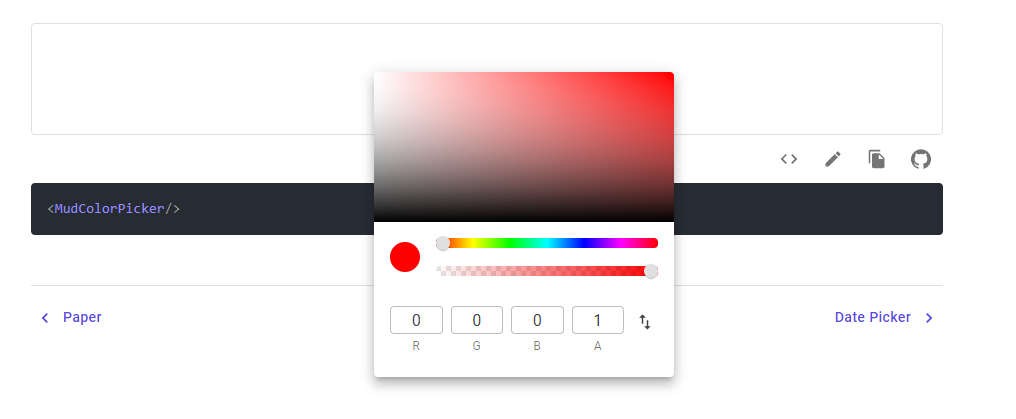 Feature Request: Color Picker Component · Issue #816 · MudBlazor ...