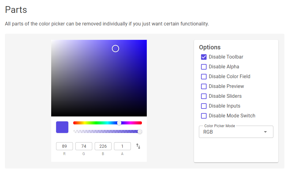Feature Request: Color Picker Component · Issue #816 · MudBlazor ...