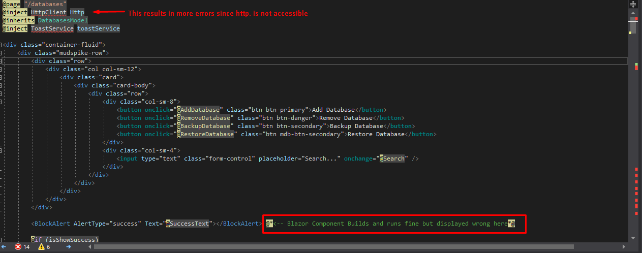 Vs Community 1610 Preview 1 Blazor Intellisense Errors · Issue 9366 · Dotnetaspnetcore