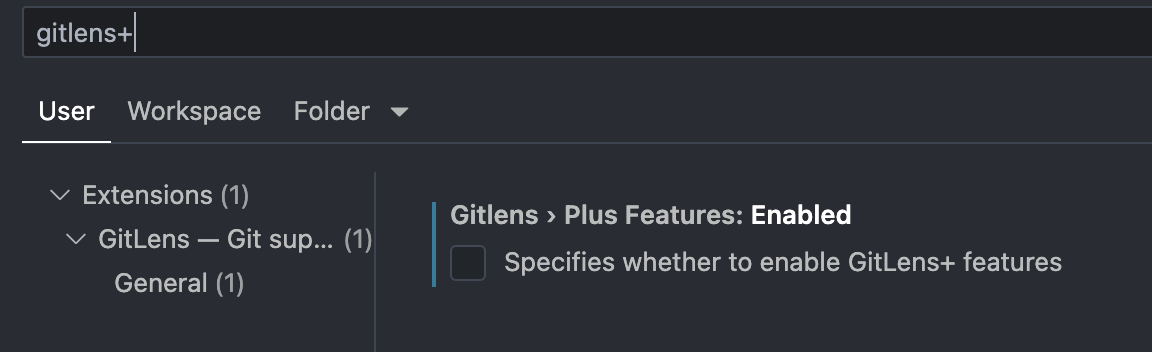 `"gitlens.plusFeatures.enabled": false` is ignored · Issue #2407 · gitkraken/vscode-gitlens · GitHub