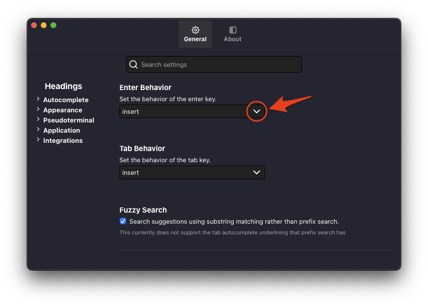 [Settings UI] Dropdown Chevron Non-interactable · Issue #390 · withfig/fig · GitHub