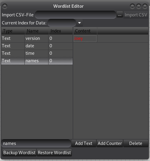 Wordlist Editor Improvements · Issue #1300 · meerk40t/meerk40t · GitHub