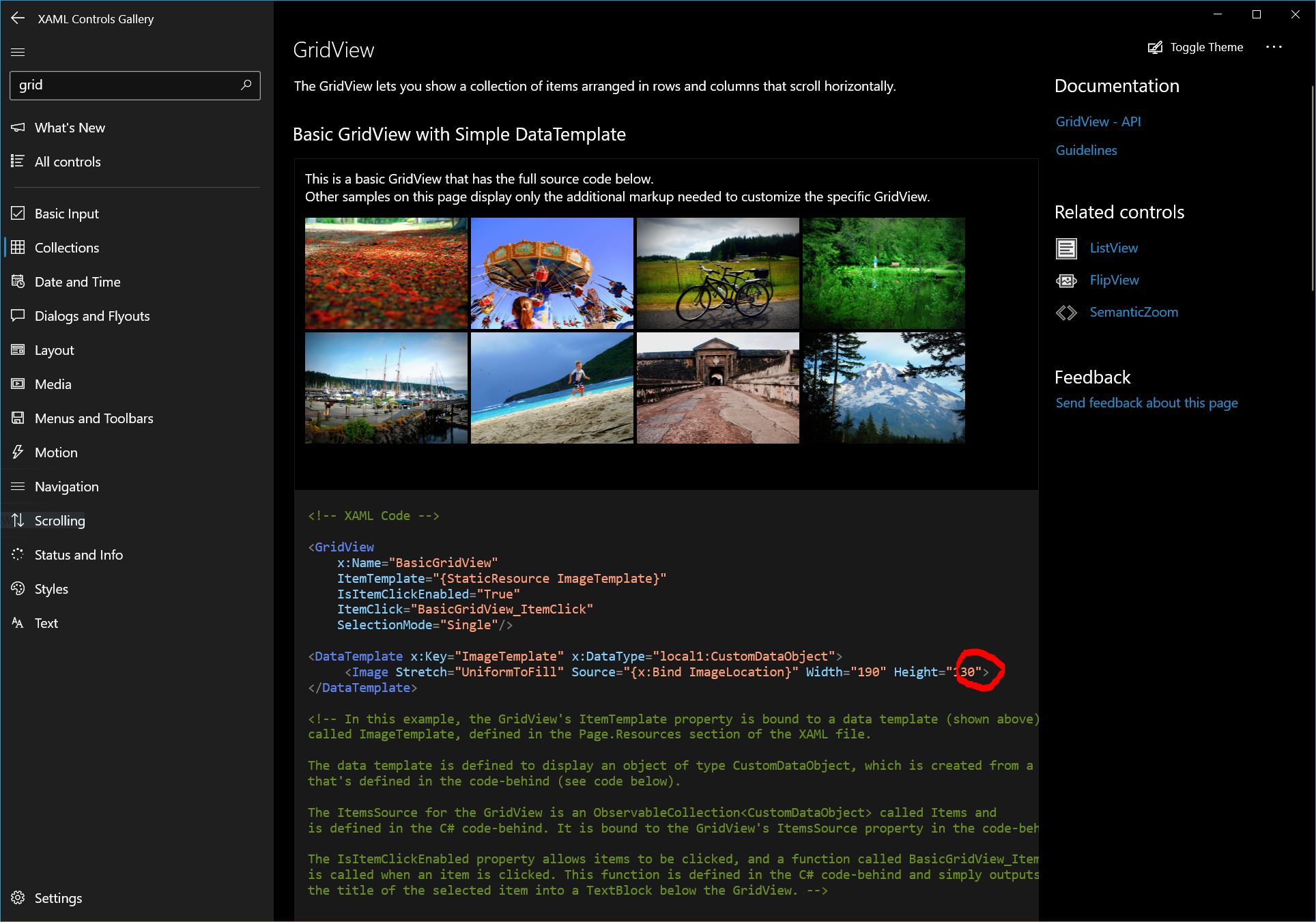 It looks like the closing tag is missing in the GridView example. · Issue #293 · microsoft/WinUI ...