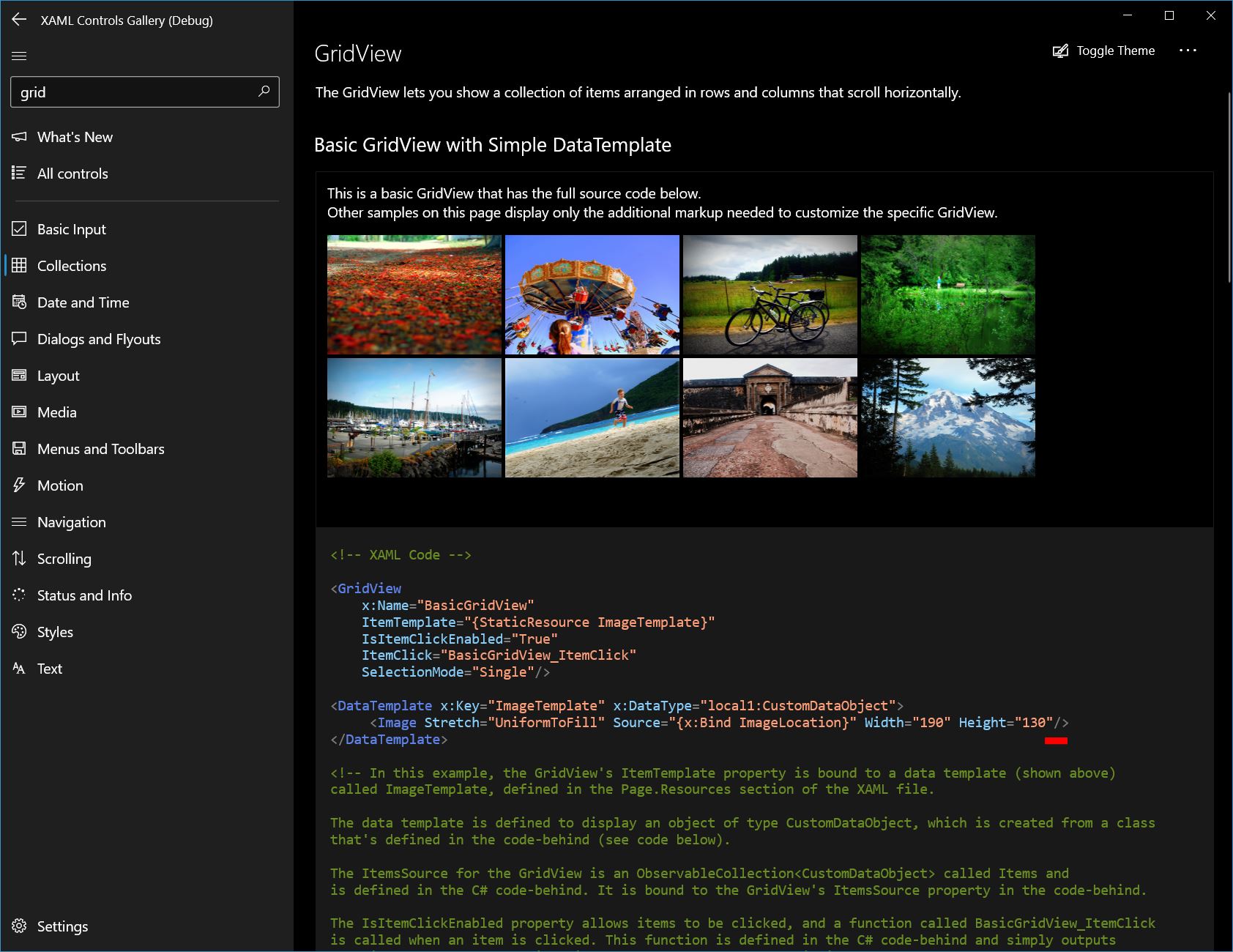 It looks like the closing tag is missing in the GridView example. · Issue #293 · microsoft/WinUI ...