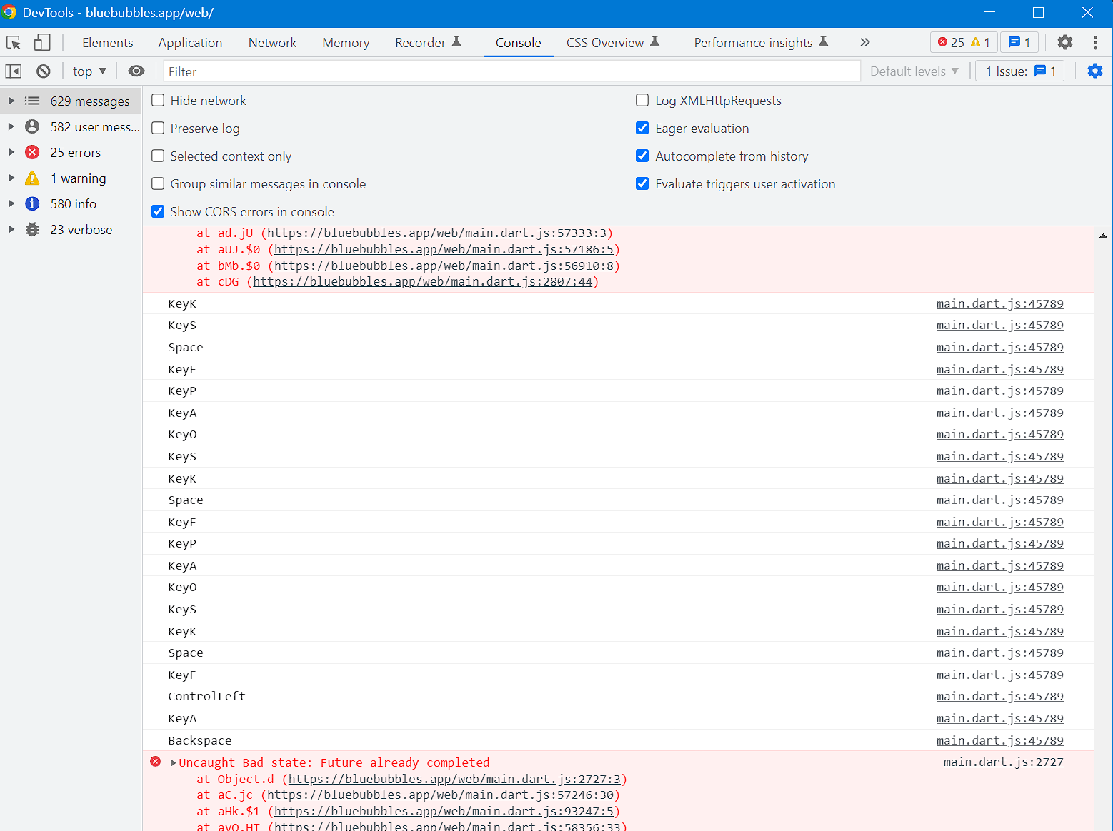 why console log every letter? its lagging the app · Issue #2220 · BlueBubblesApp/bluebubbles-app ...