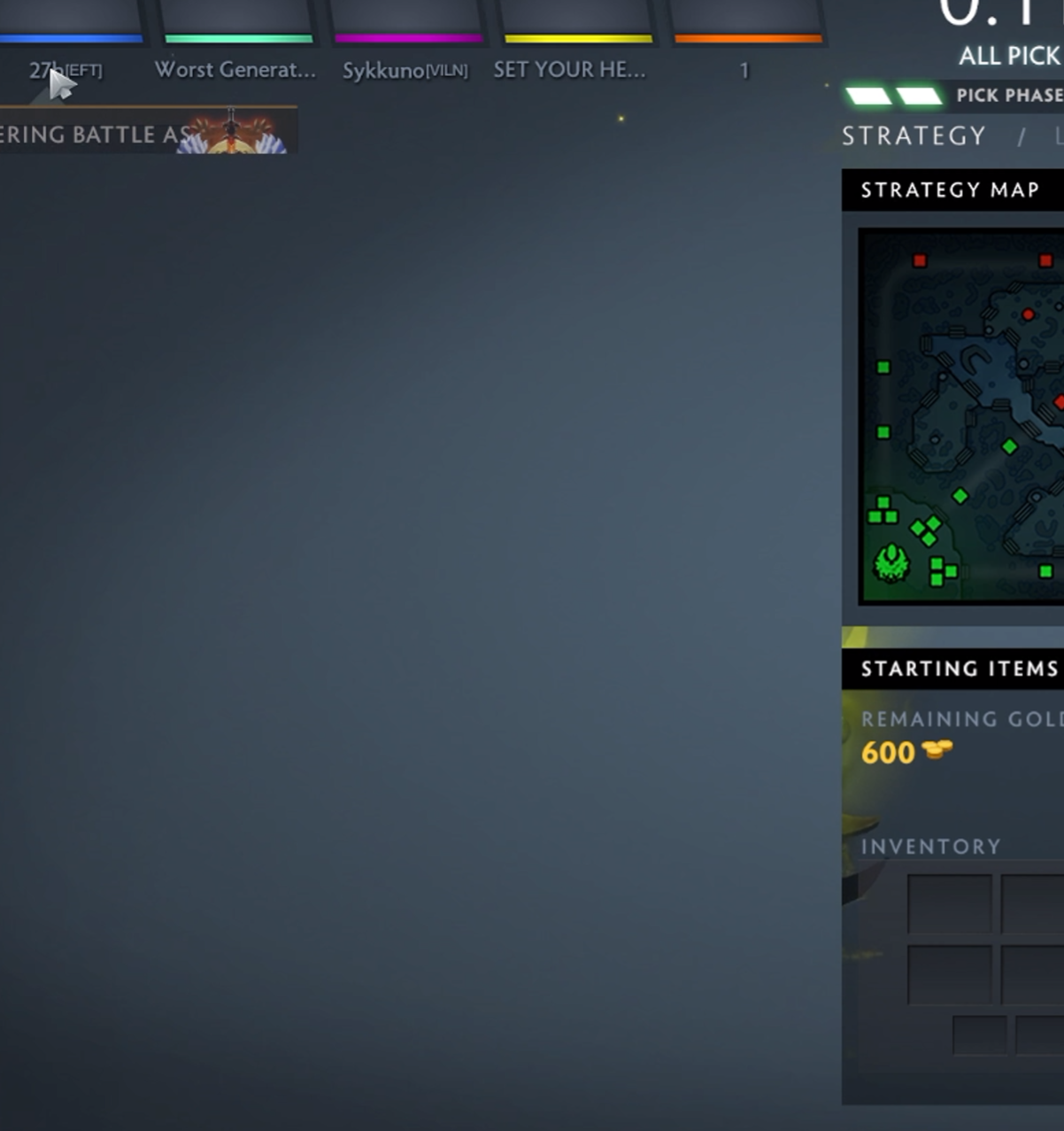 make a pick blocker bigger + mute dota (on pick stage or a pick hero ...