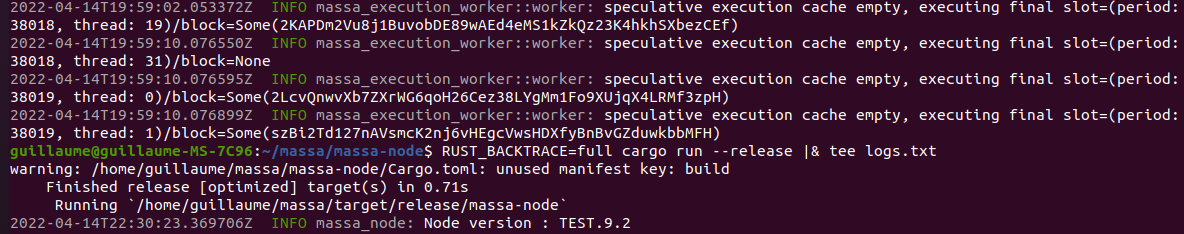Crash Node · Issue 2533 · Massalabsmassa · Github