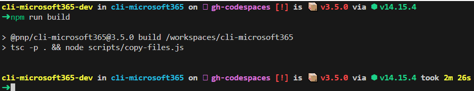 Enhancement: add Codespaces setup · Issue #1832 · pnp/cli-microsoft365 · GitHub