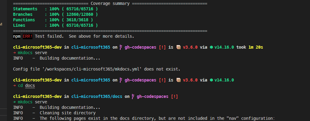 Enhancement: add Codespaces setup · Issue #1832 · pnp/cli-microsoft365 · GitHub