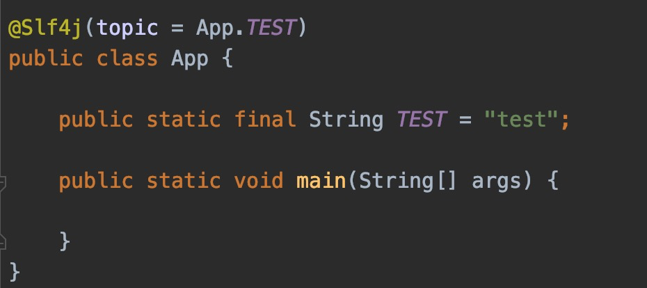 Bug Slf4j Topic Cannot Be References To Static Fields · Issue 2469 · Projectlomboklombok