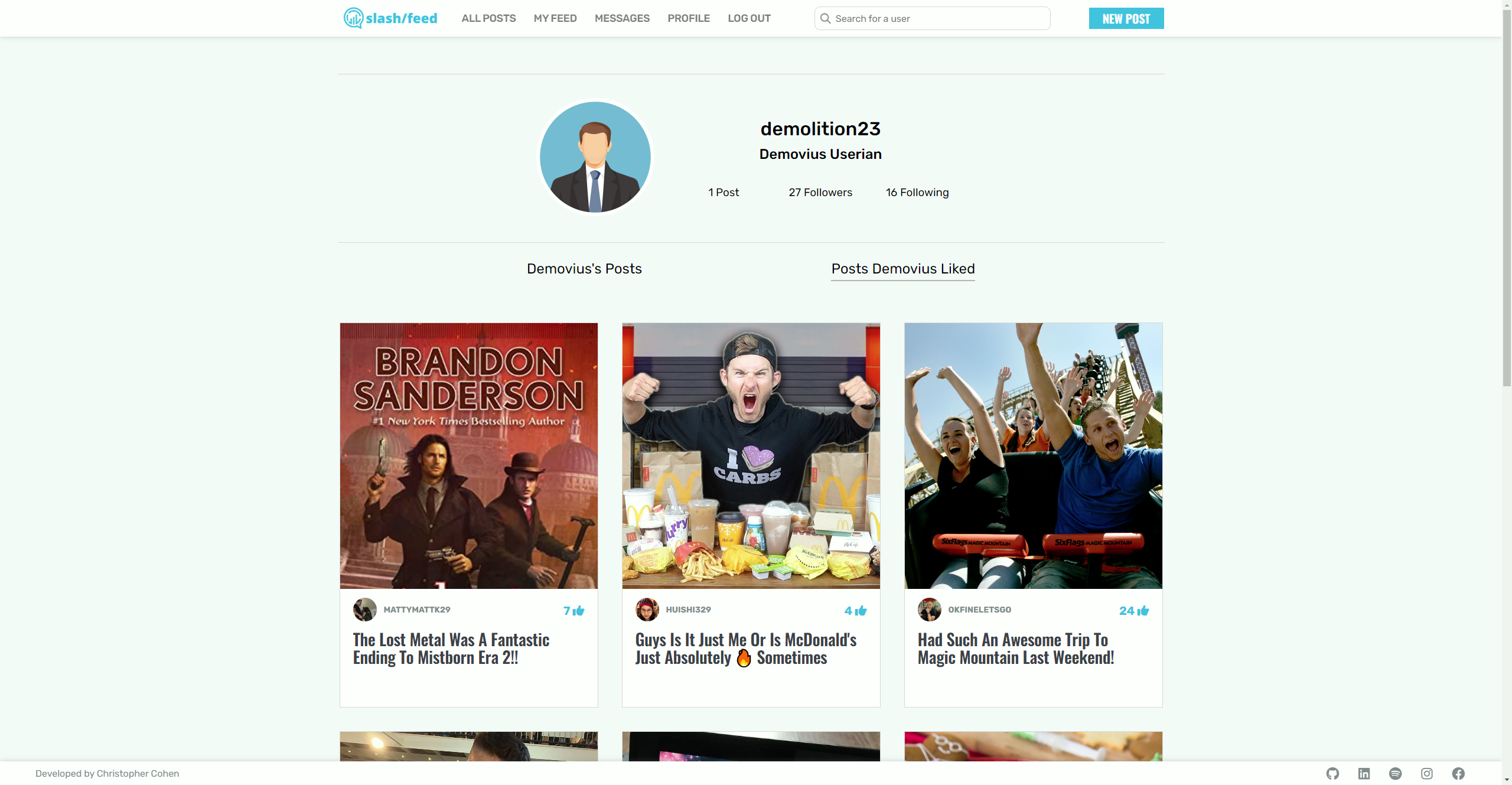 GitHub - cmcohen89/slashfeed