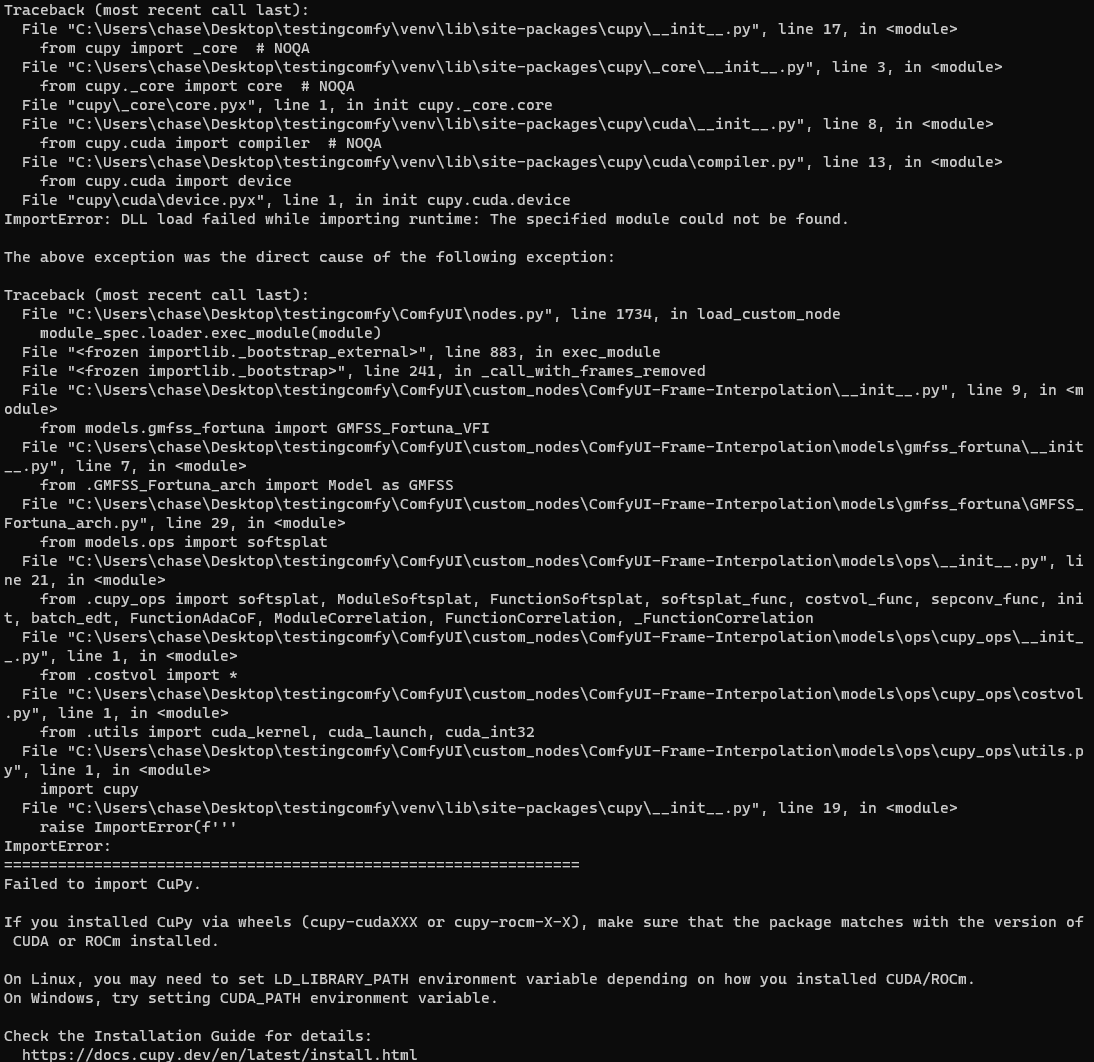 Installation is failing. Can't retreive VFI FILM node. · Issue #17 · Fannovel16/ComfyUI-Frame ...