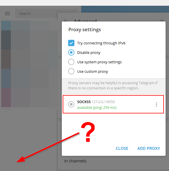Quick access to proxy settings if proxy was set · Issue #5792 · telegramdesktop/tdesktop · GitHub