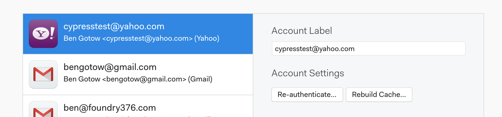 [Feature request] Delete cache per account · Issue #197 · Foundry376/Mailspring · GitHub