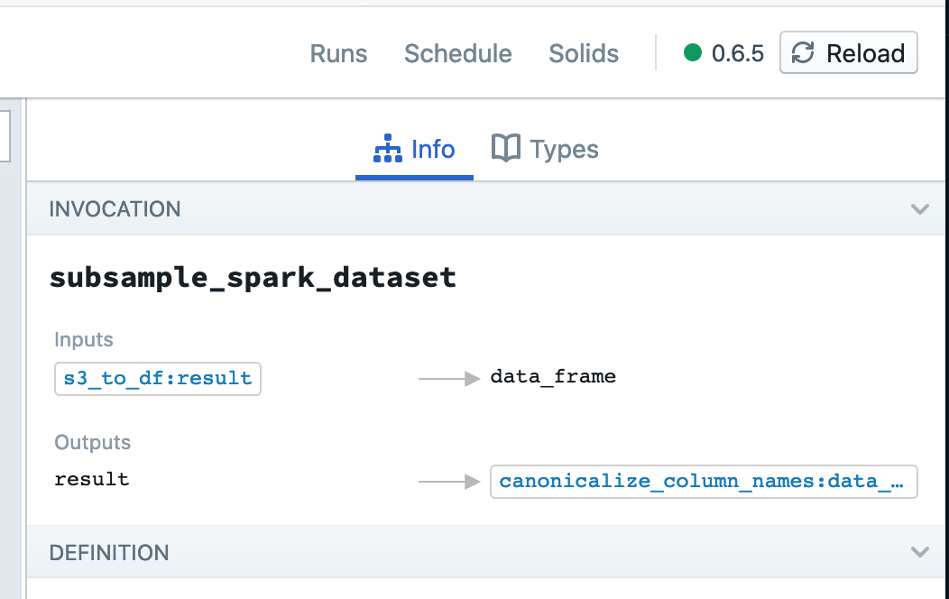 Add input and output labels to invocations panel in dagit · Issue #1503 · dagster-io/dagster ...