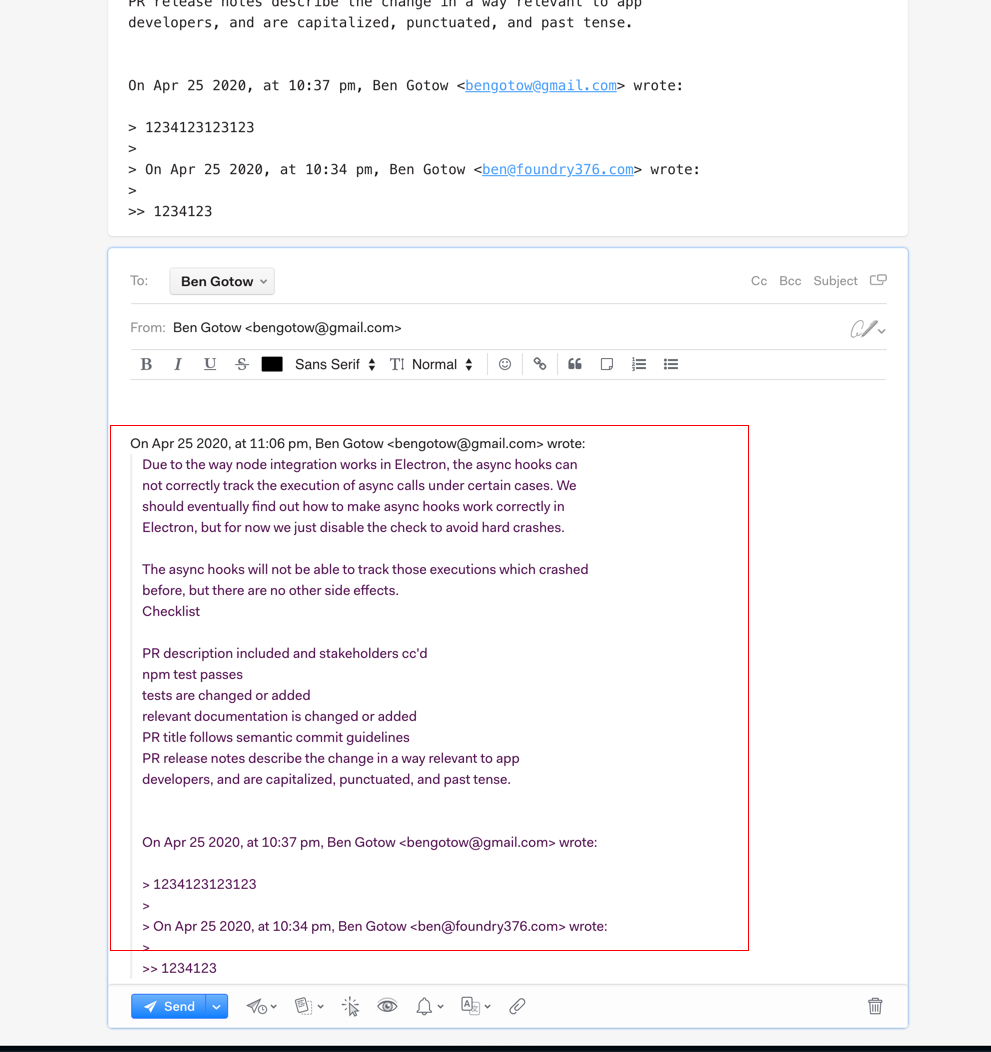 Bug: New lines in text/plain email · Issue #1853 · Foundry376/Mailspring · GitHub