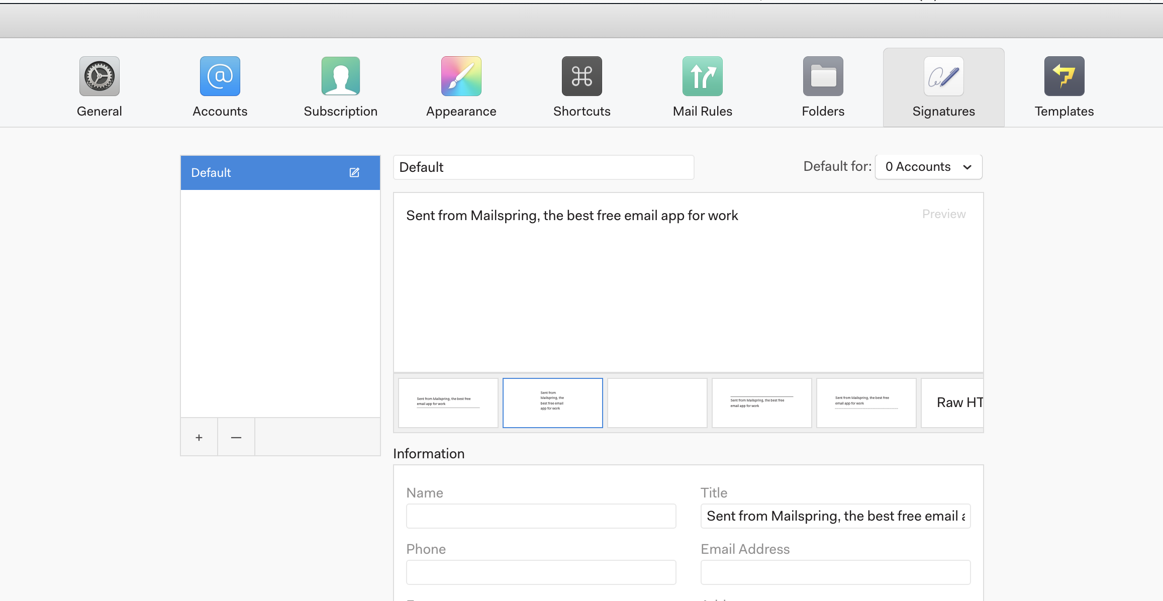 Bug: Can't restore default signature, can't re-create it either · Issue #1961 · Foundry376 ...