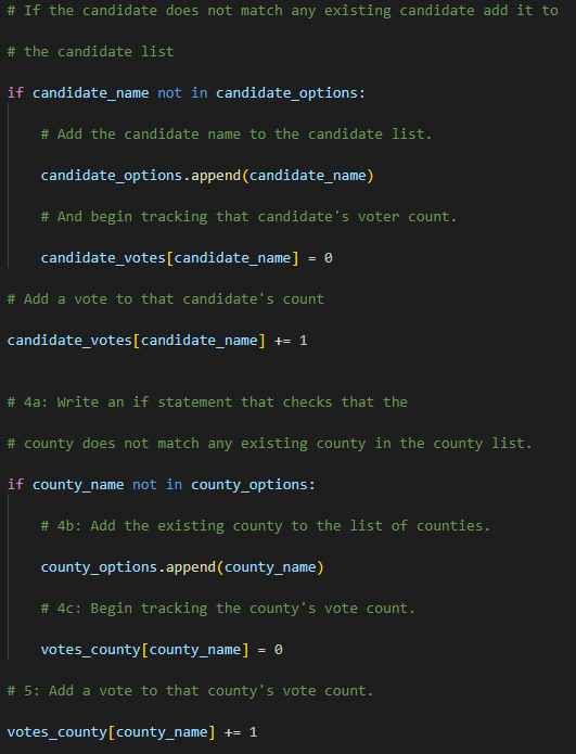 GitHub - munno88/Election_Analysis: Project example using python
