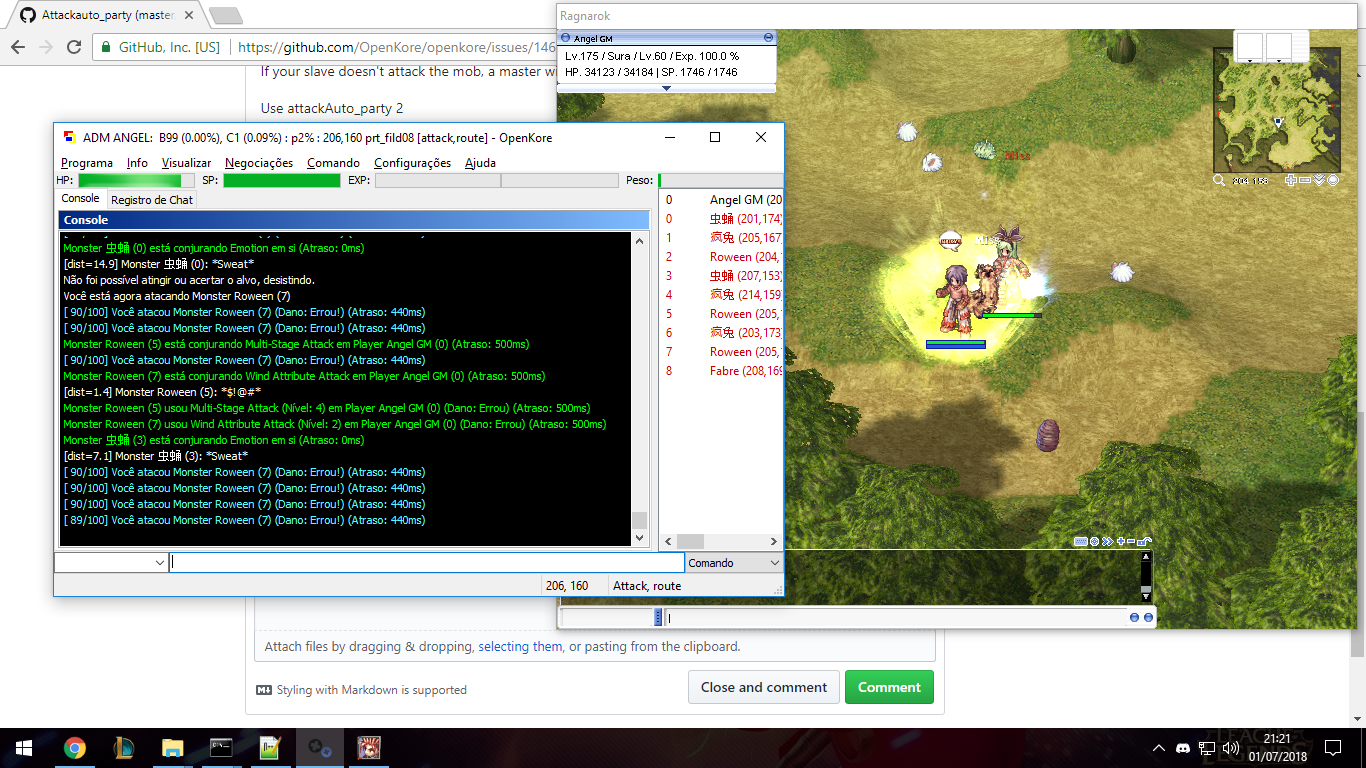 Attackauto_party (master/Slave) issues · Issue #1465 · OpenKore/openkore · GitHub
