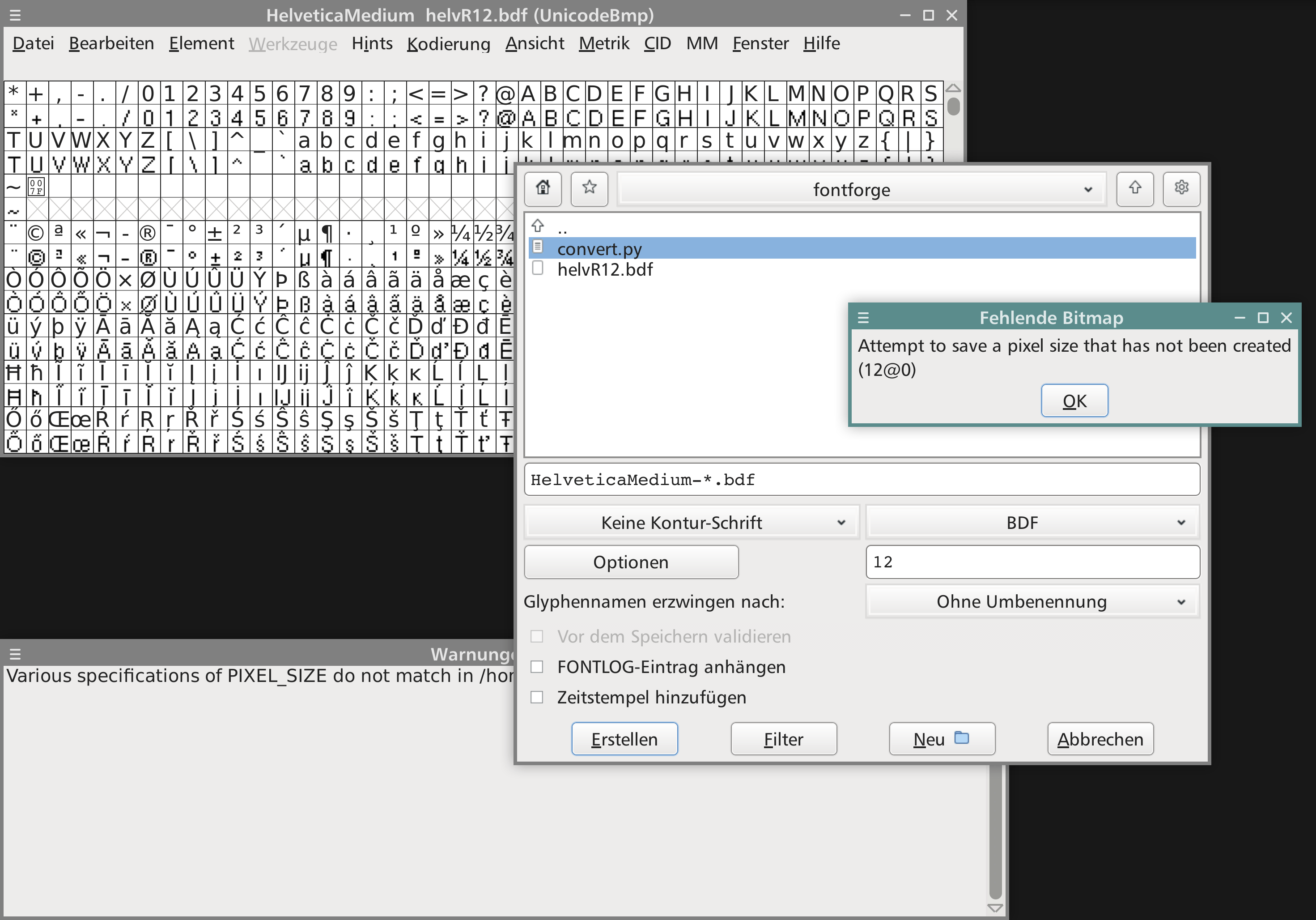 Cannot generate bitmap fonts · Issue #4779 · fontforge/fontforge · GitHub