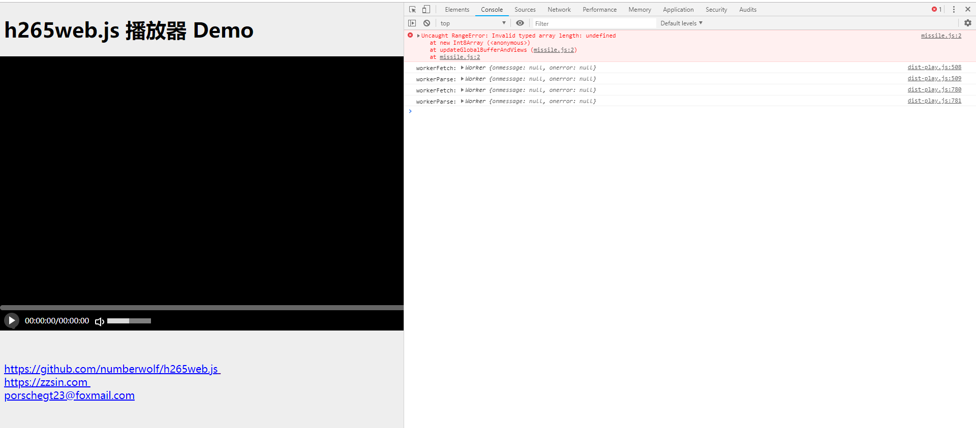 github上拉下的代码打开不能直接播放 · Issue #134 · numberwolf/h265web.js · GitHub