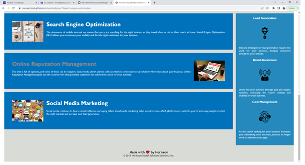 GitHub - Navneet-Birdi/Horiseon-services