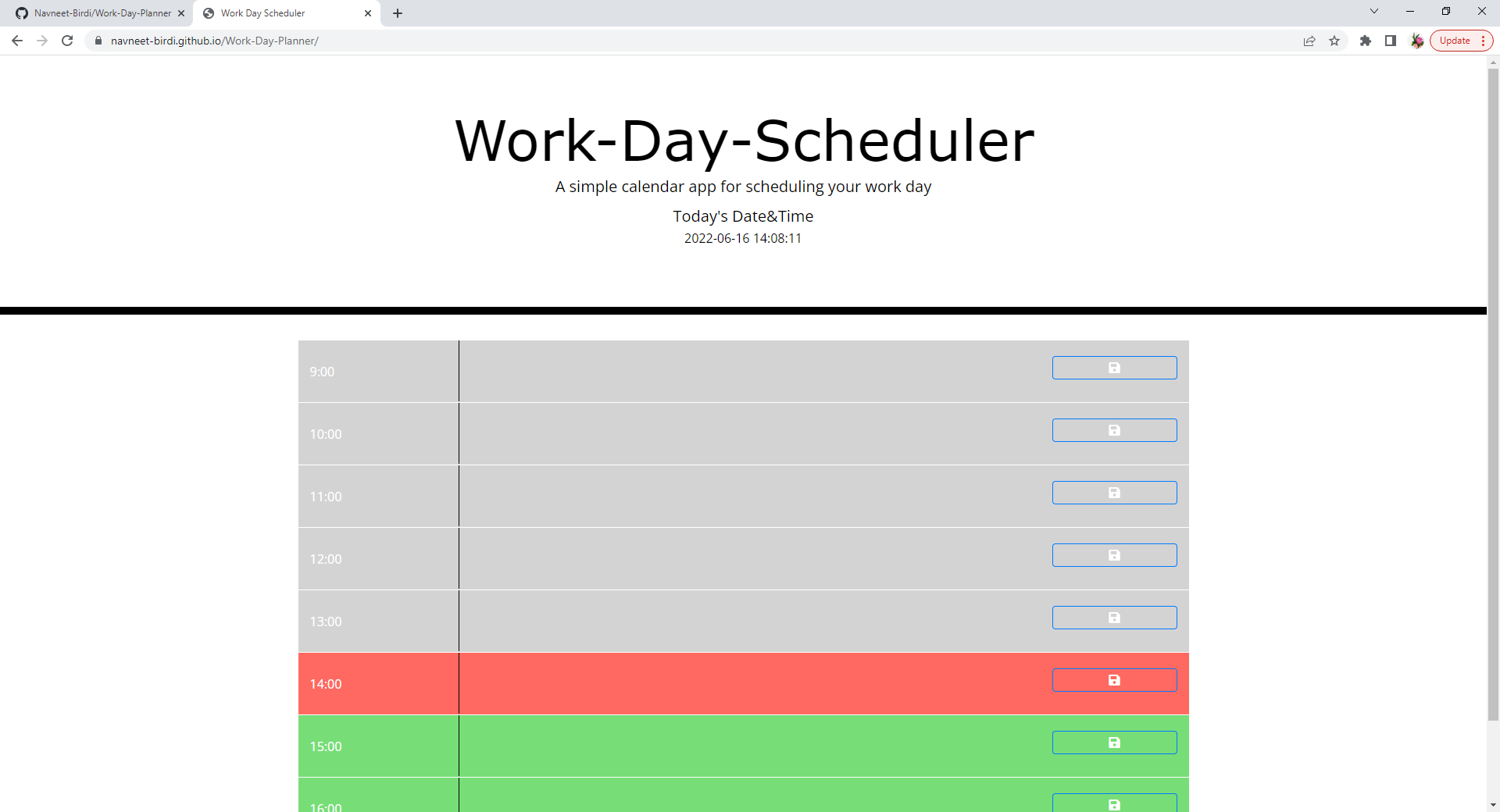 GitHub - Navneet-Birdi/Work-Day-Planner
