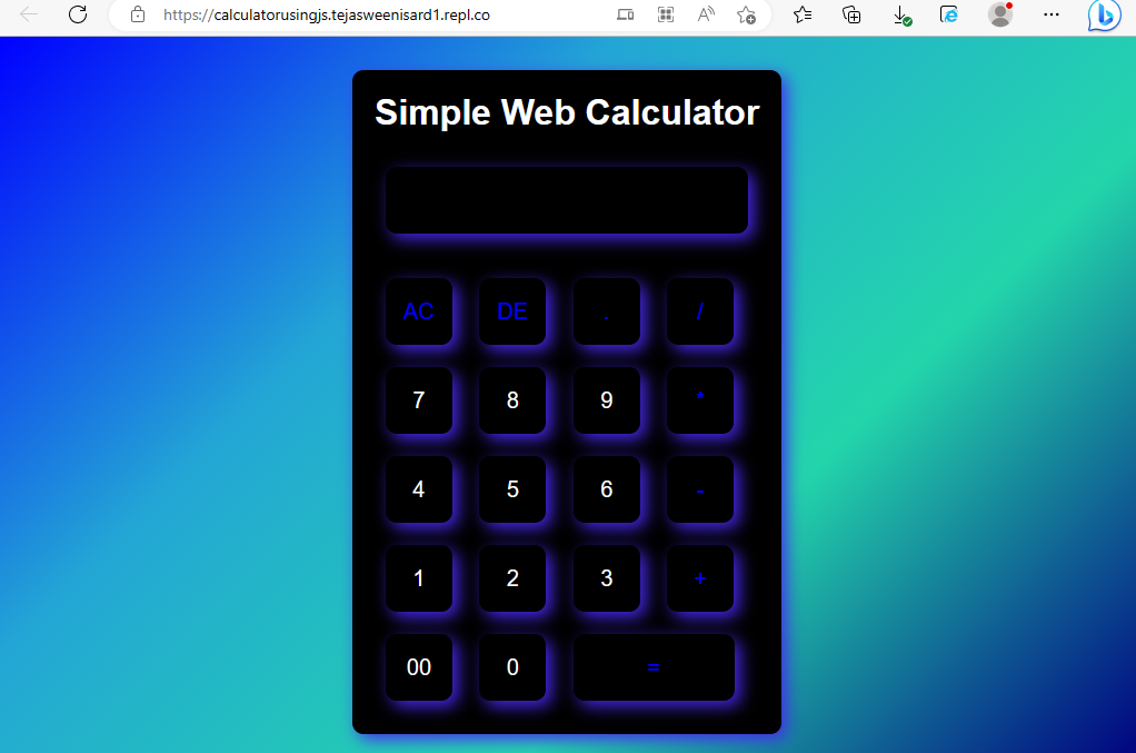 GitHub - TejasweeniSarde/Calculator_Using_JS