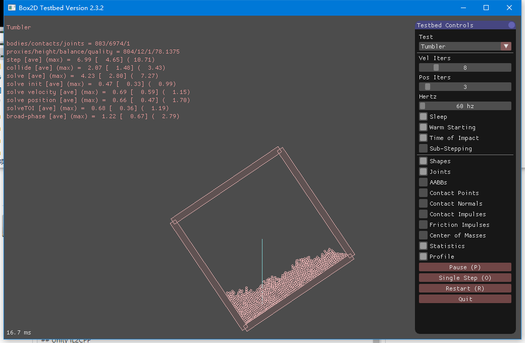 目前的性能是怎样的？ · Issue #5 · Zonciu/Box2DSharp · GitHub