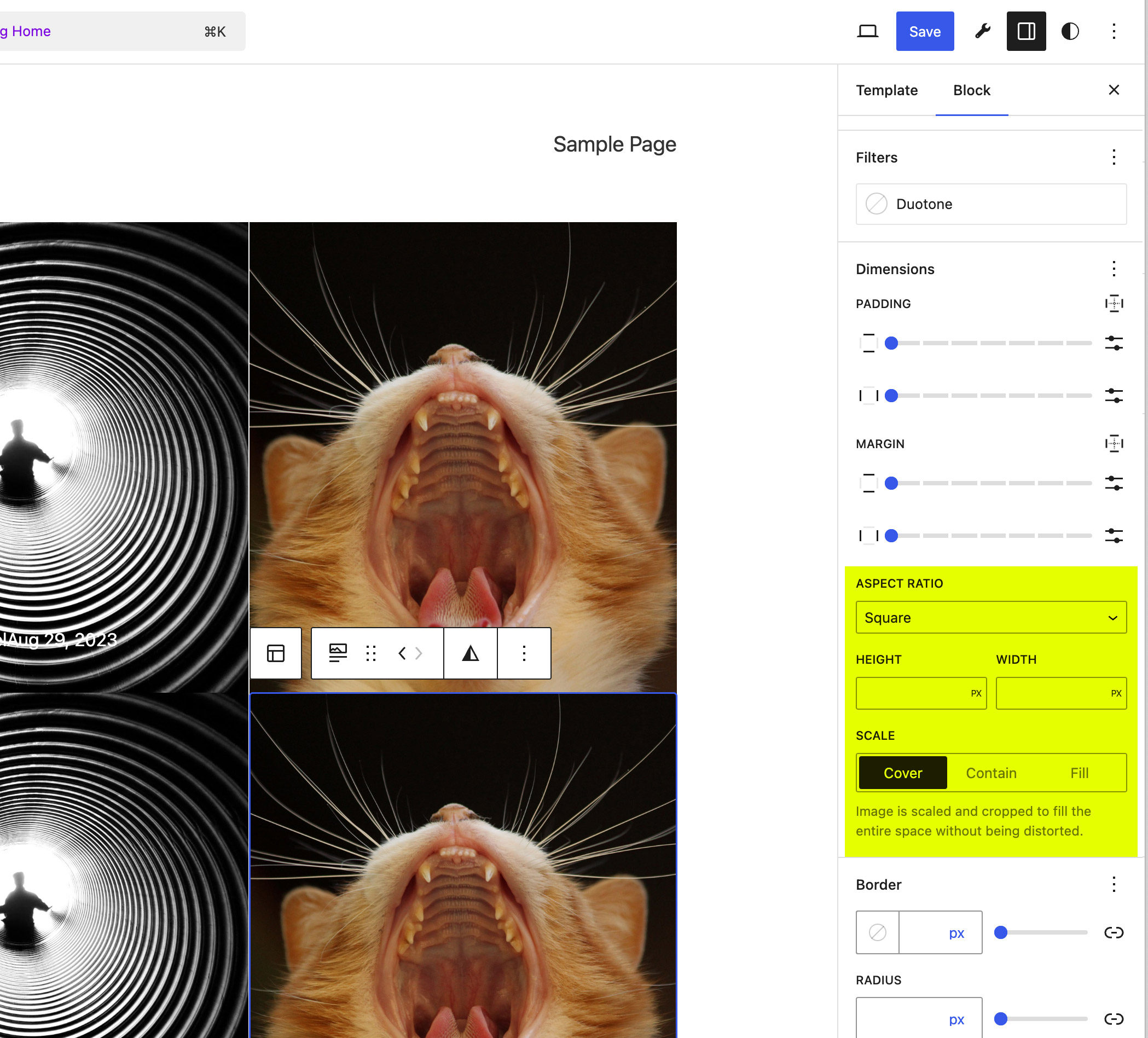 Add aspect ratio selector to Cover Block · Issue #54032 · WordPress/gutenberg · GitHub