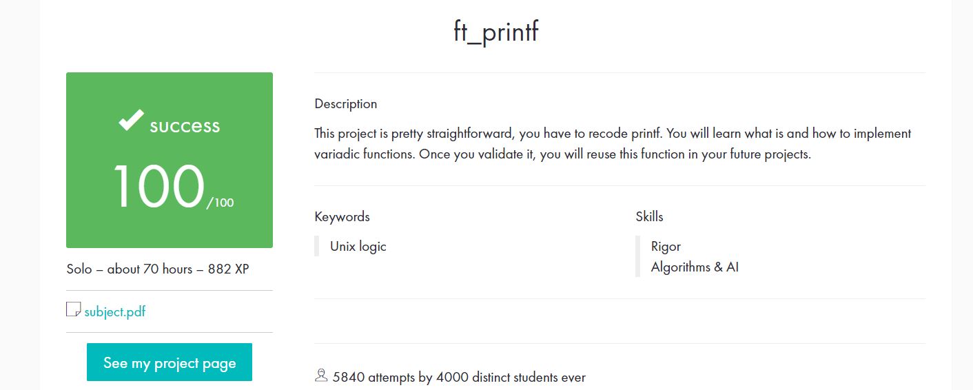 GitHub - arinakopernik/ft_printf