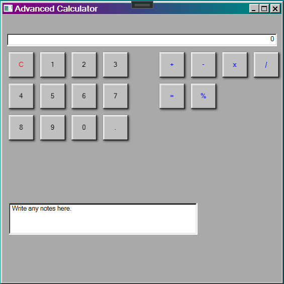 GitHub - Christian-Gibson/AdvancedCalculator: A more advanced version of my earlier calculator ...