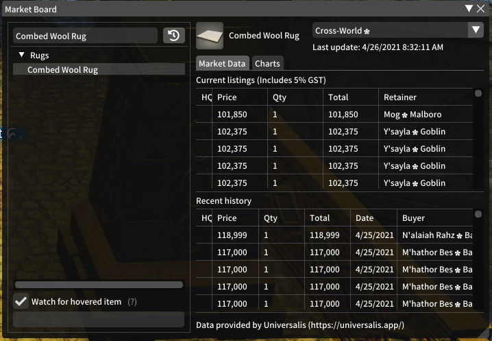 Crash Market board · Issue #781 · goatcorp/DalamudPlugins · GitHub