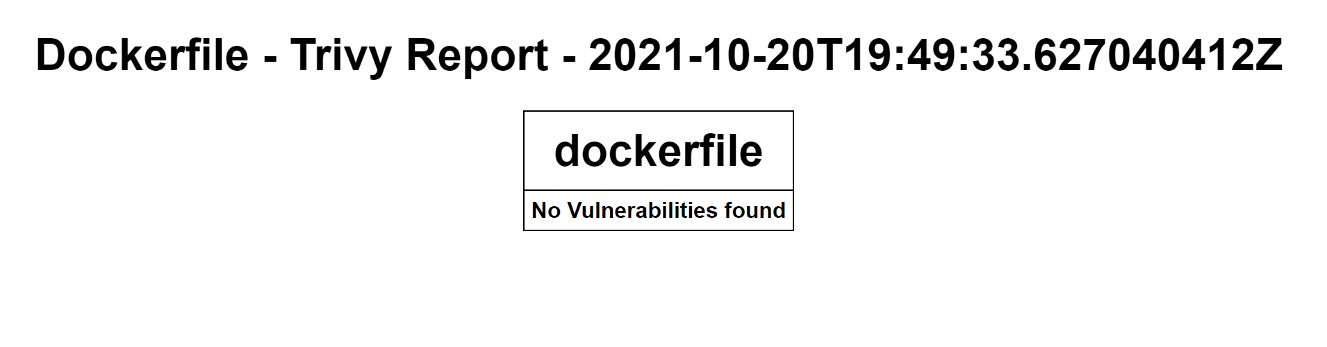`trivy Config` Template Output Produces Blank Results · Issue 1317 · Aquasecurity Trivy · Github