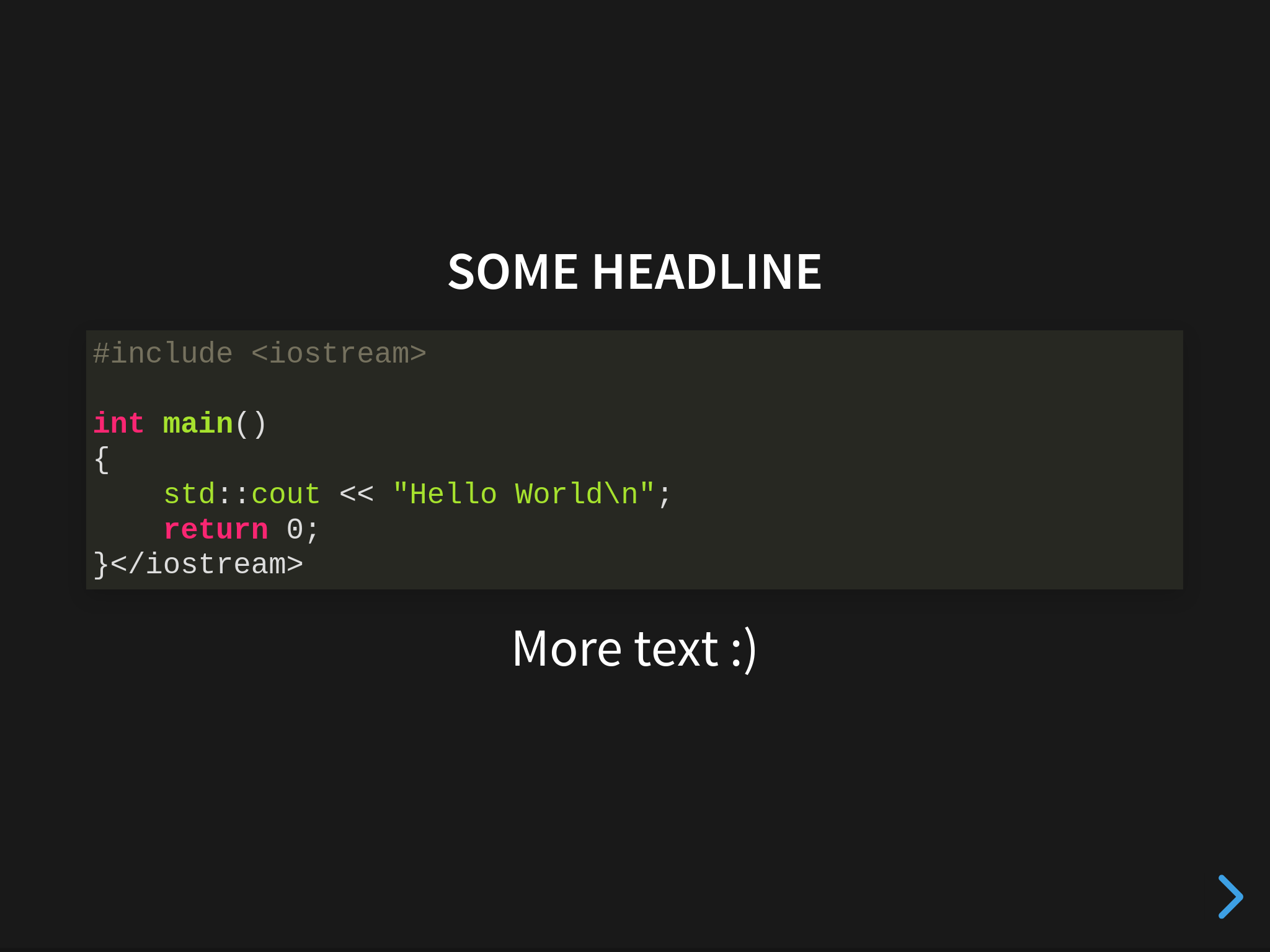 markdown code sections with c++ includes don't work since 4.0 · Issue #2713 · hakimel/reveal.js ...