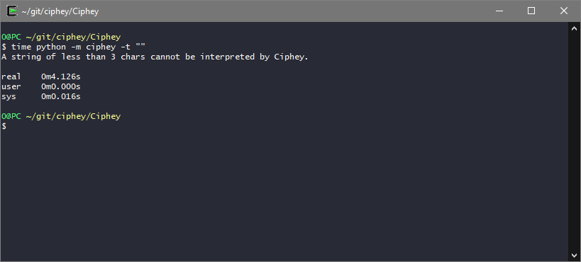 4 seconds to detect no input · Issue #118 · bee-san/Ciphey · GitHub